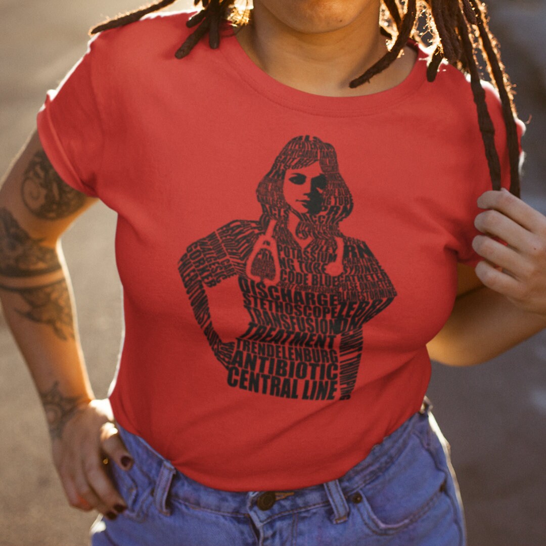 Vascular Access Nurse T-shirt, RN Calligram Tee - Etsy