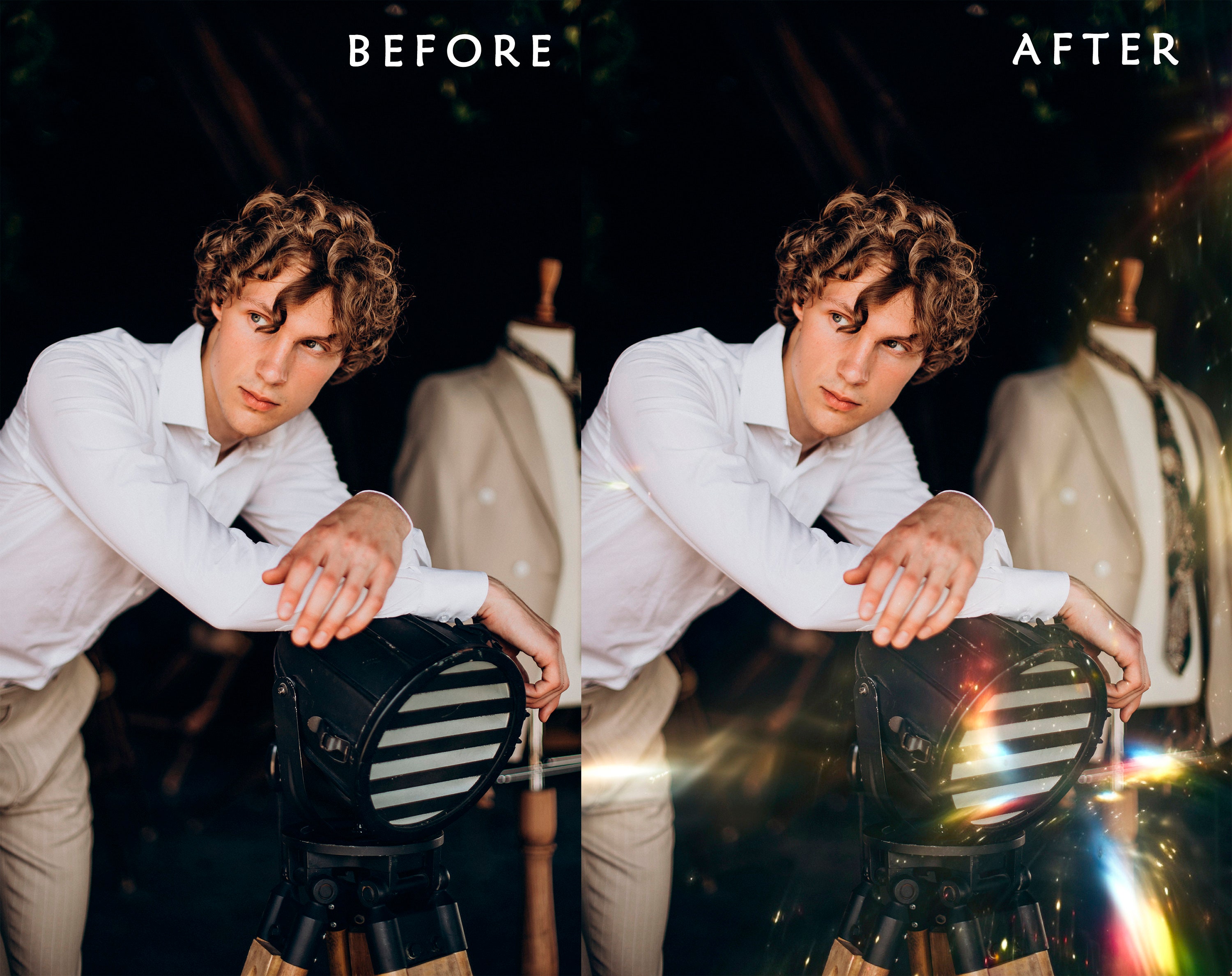 Prism Light Leak Overlays Photoshop Light Effects Crystal Summer ...