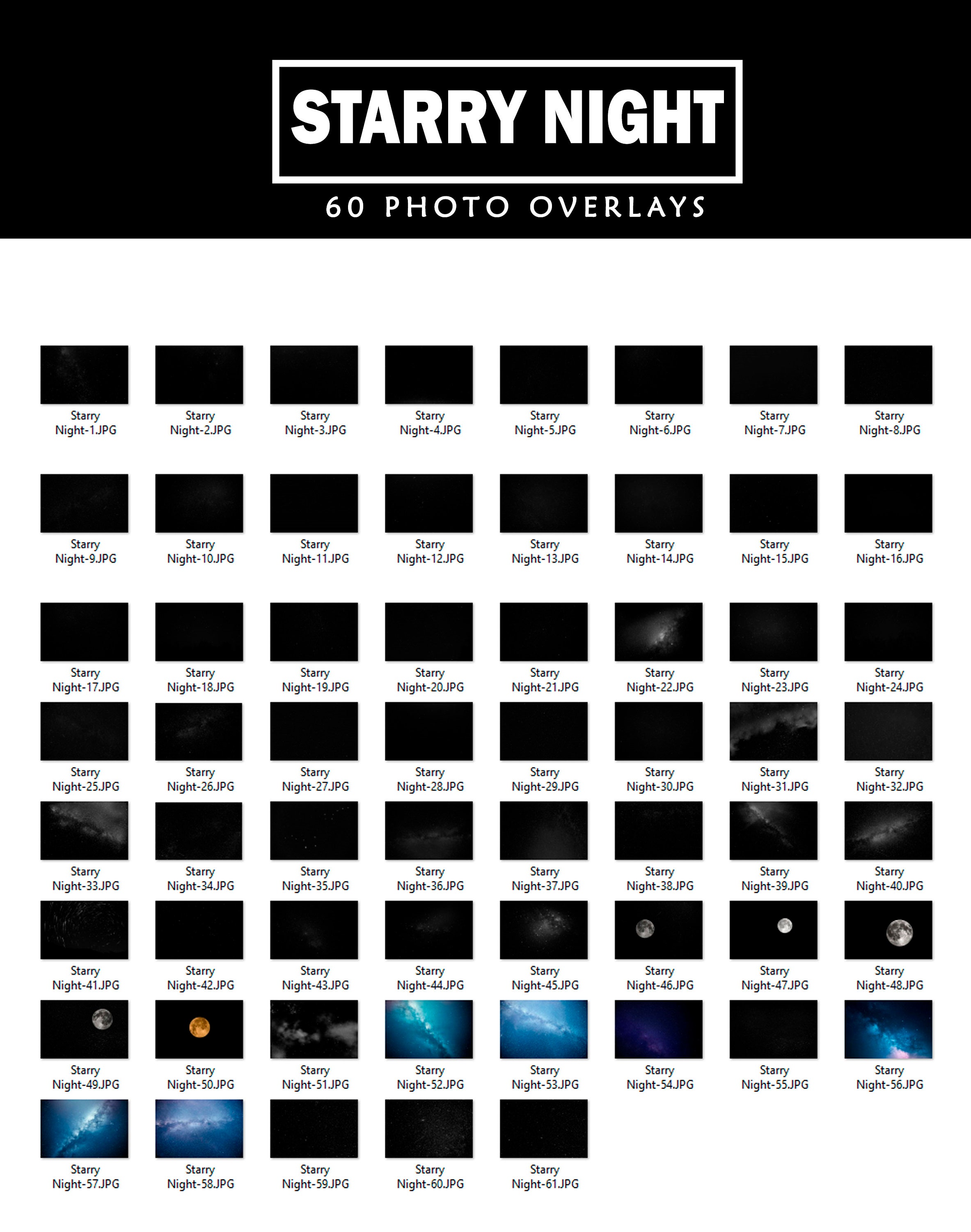 Realistic Dreamy Star Overlays Night Backdrop Sky Images Milky Way ...