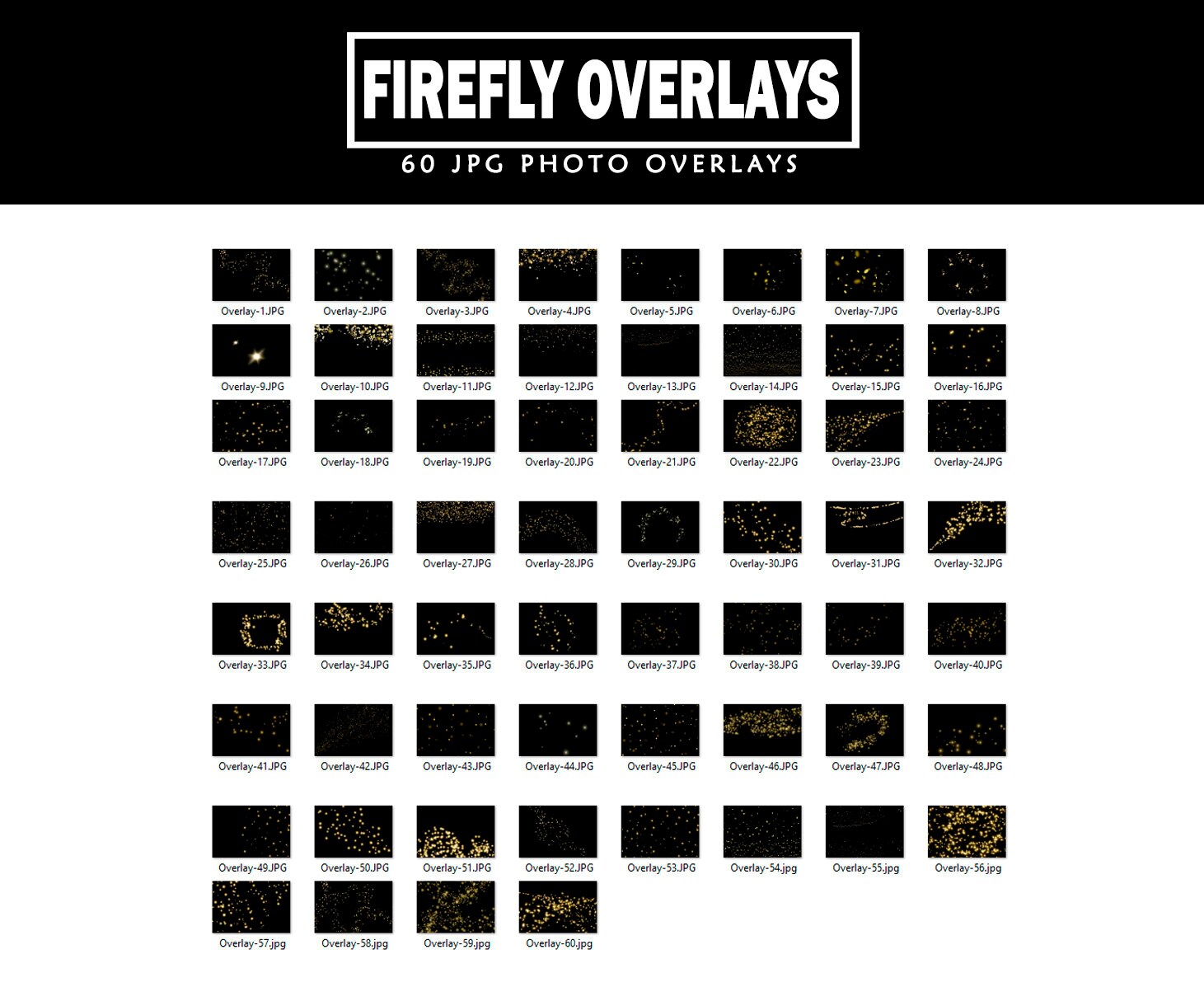 Firefly Overlays Starlights Fairy Butterfly Photo Overlays Photoshop ...