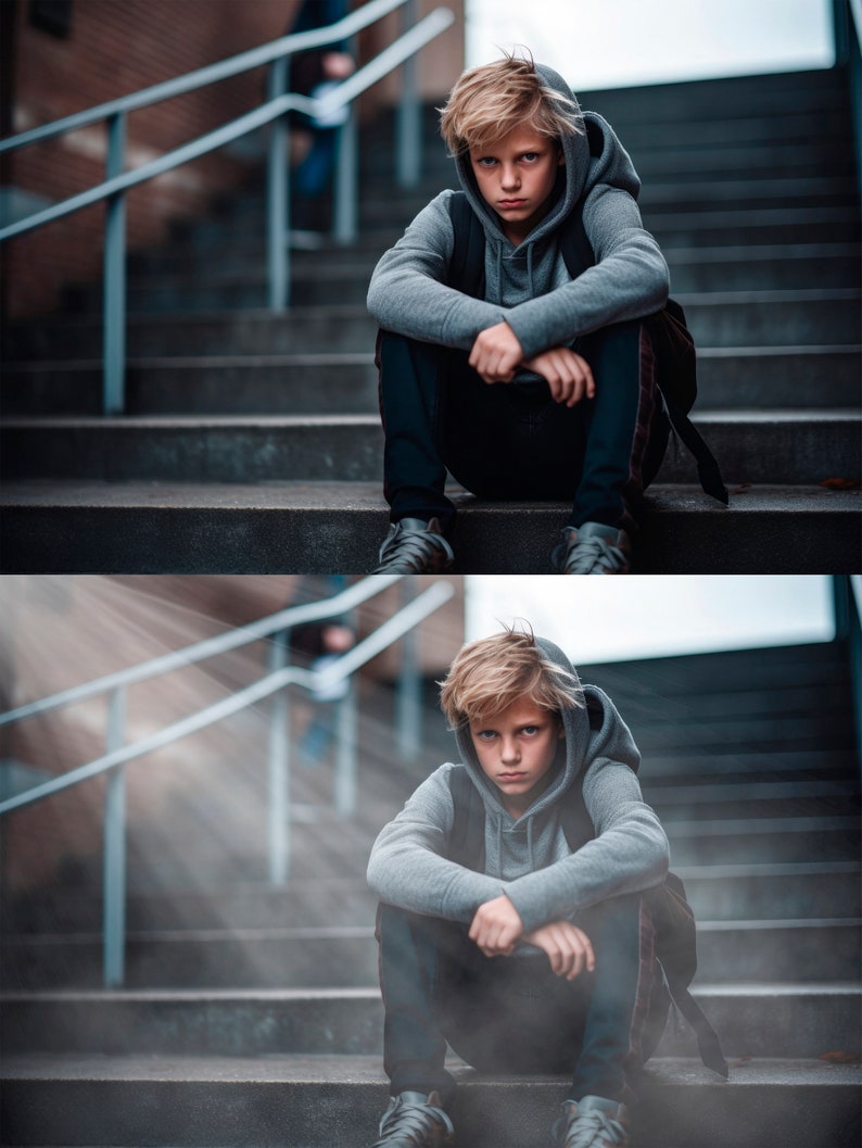 Light Beam Overlays Realistic Light Overlays Photoshop Sun Overlays ...