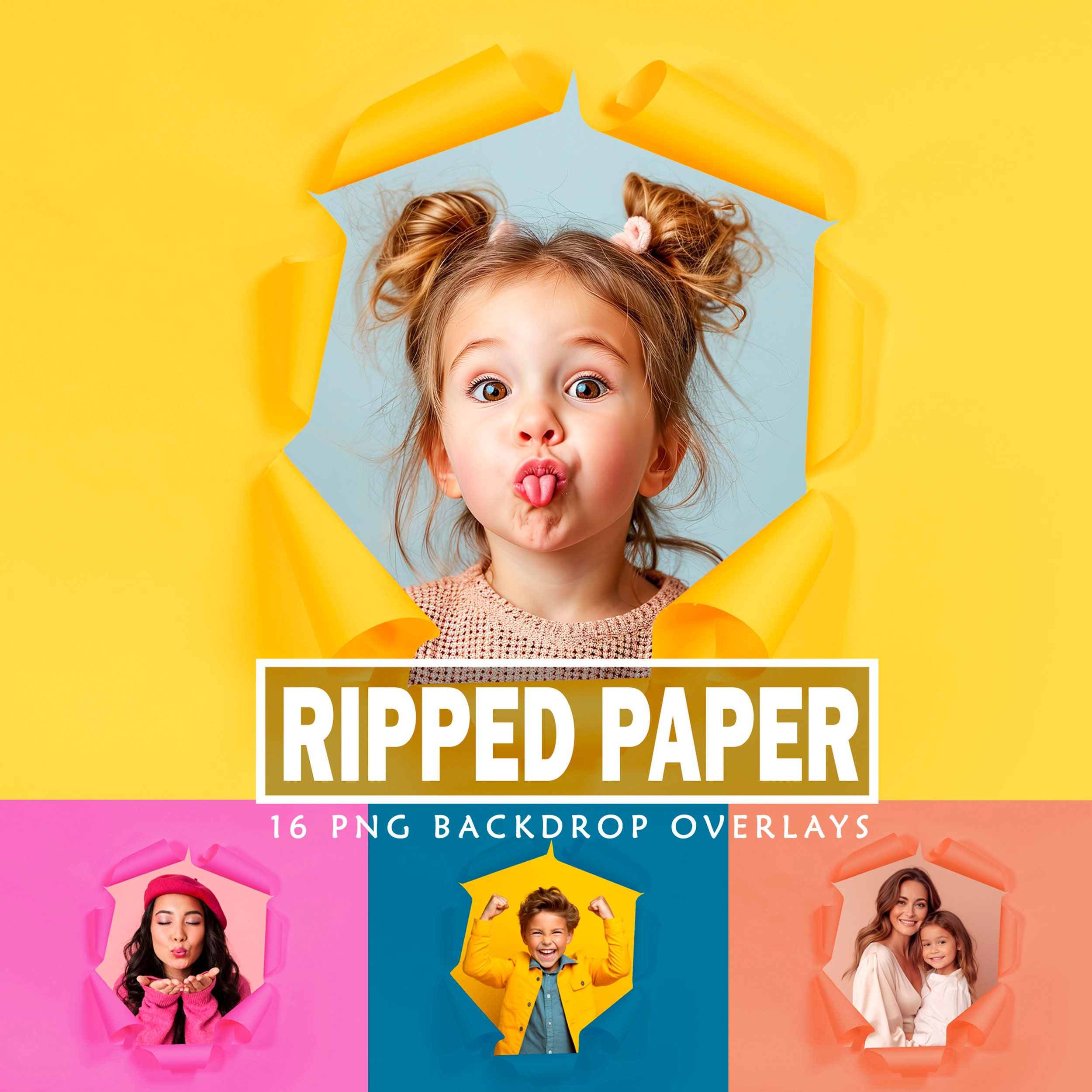 Ripped Paper Digital Backdrops Maternity Overlays Wedding Backdrops ...