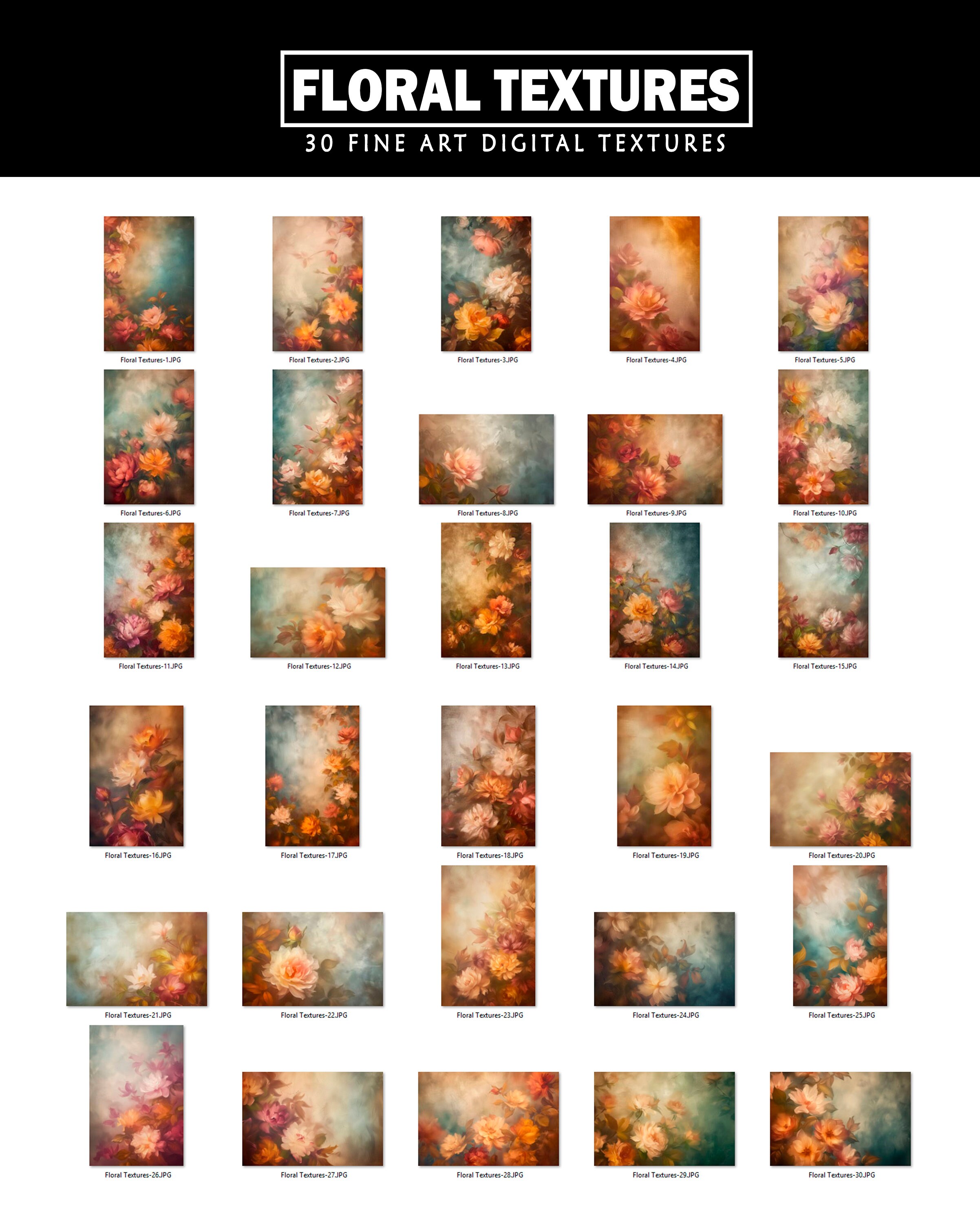 Floral Textures Maternity Overlays Floral Fine Art Portrait Textures ...
