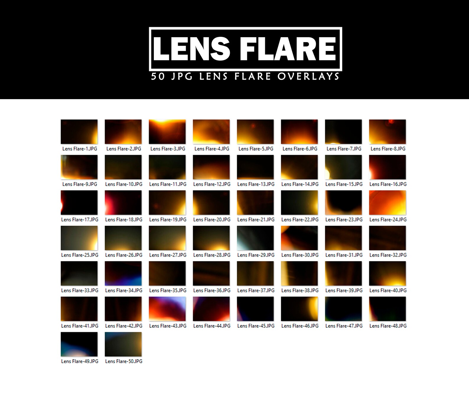 Lens Flares Overlays Photoshop Sunlight Sunrays Overlays Sun Digital ...