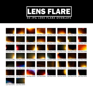 Lens Flares Overlays Photoshop Sunlight Sunrays Overlays Sun Digital ...