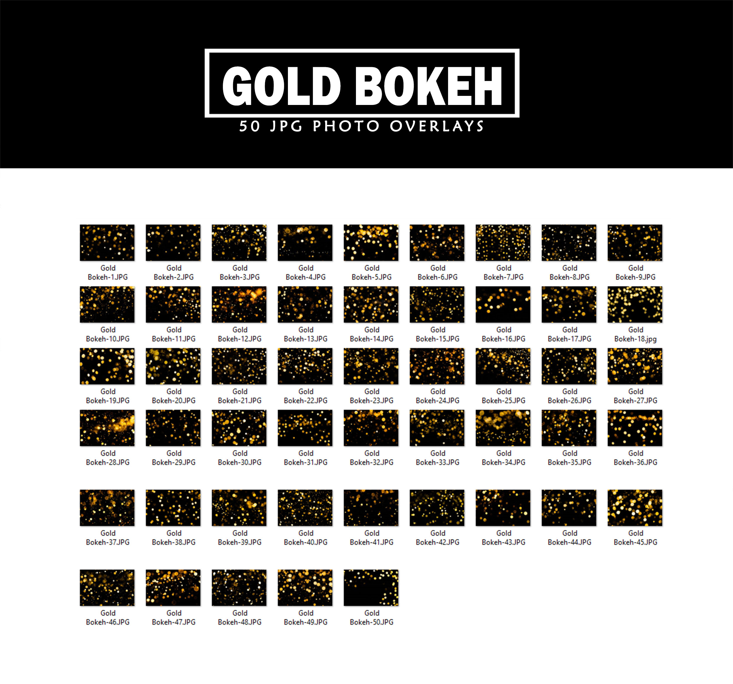 Gold Bokeh Overlays Photoshop Editing Sparkle Overlays Light Bokeh ...