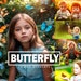 Butterfly Overlays Flying Butterflies Overlay Moth Realistic Butterfly ...