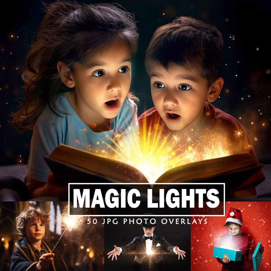Magic Light Overlays Children Backdrops Book Shine Christmas Kids ...