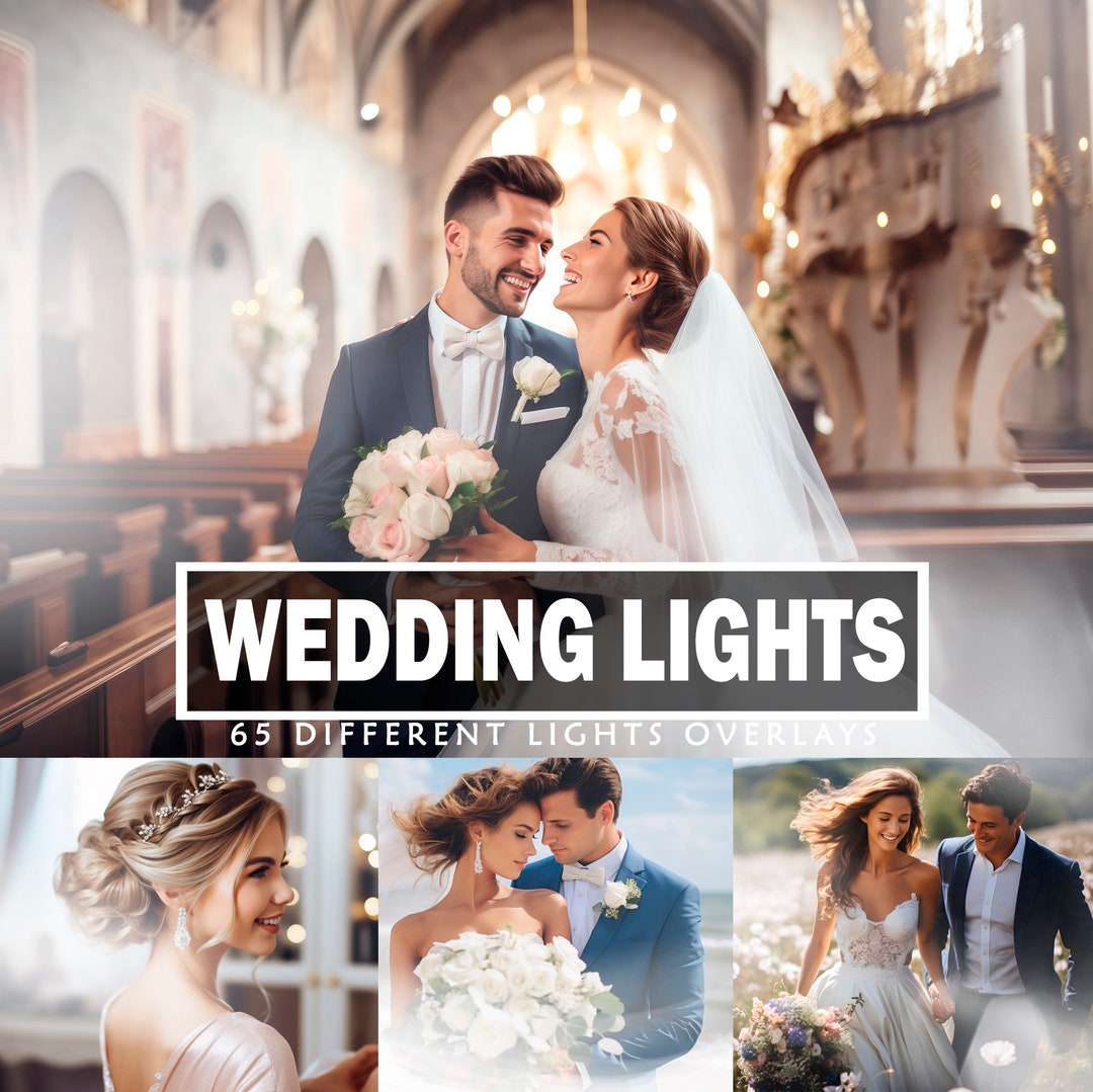 Wedding Backdrops White Lights Photo Overlays Photoshop Light Effects ...