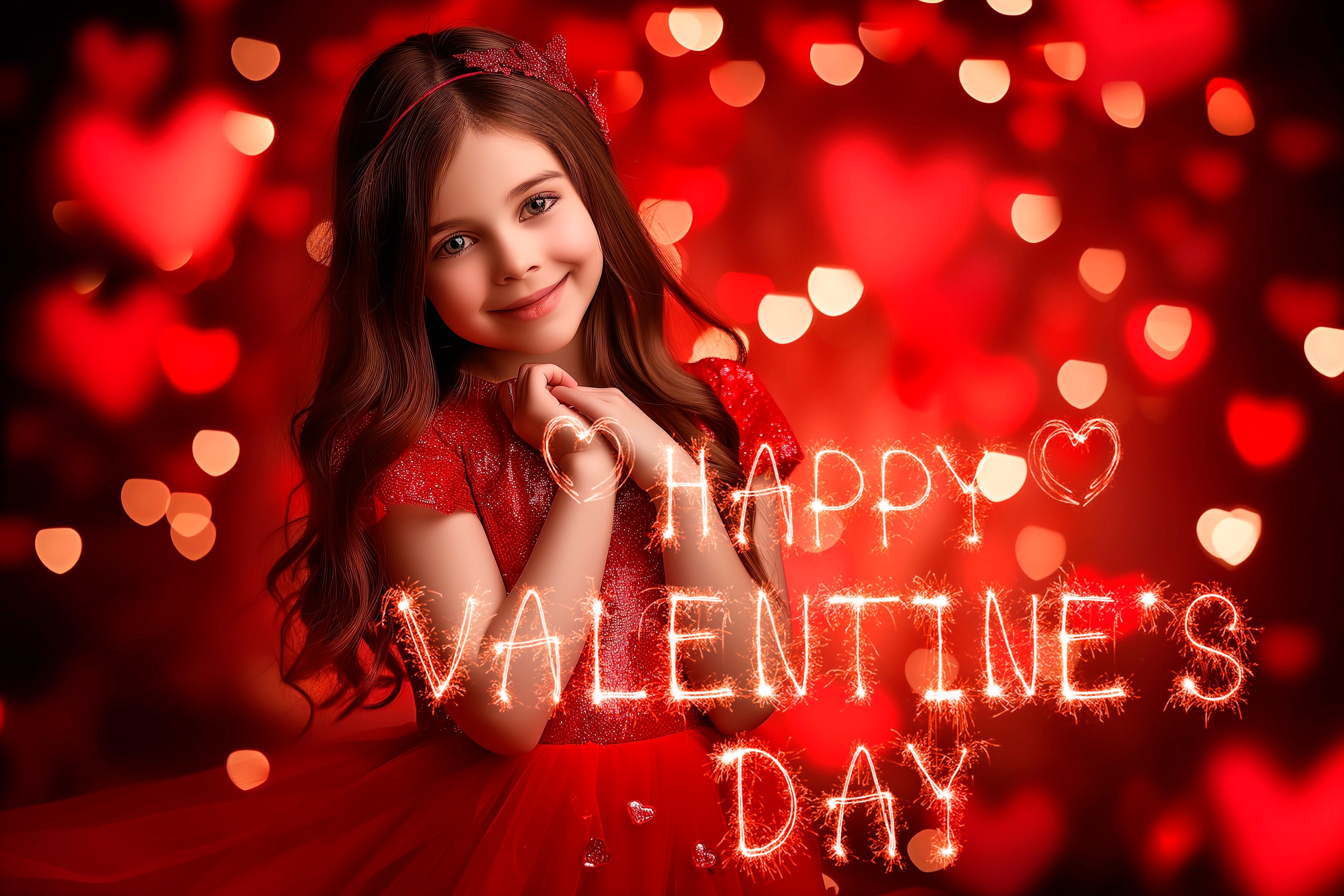 Valentines Heart Bokeh Photo Overlays for Photographers Creative ...