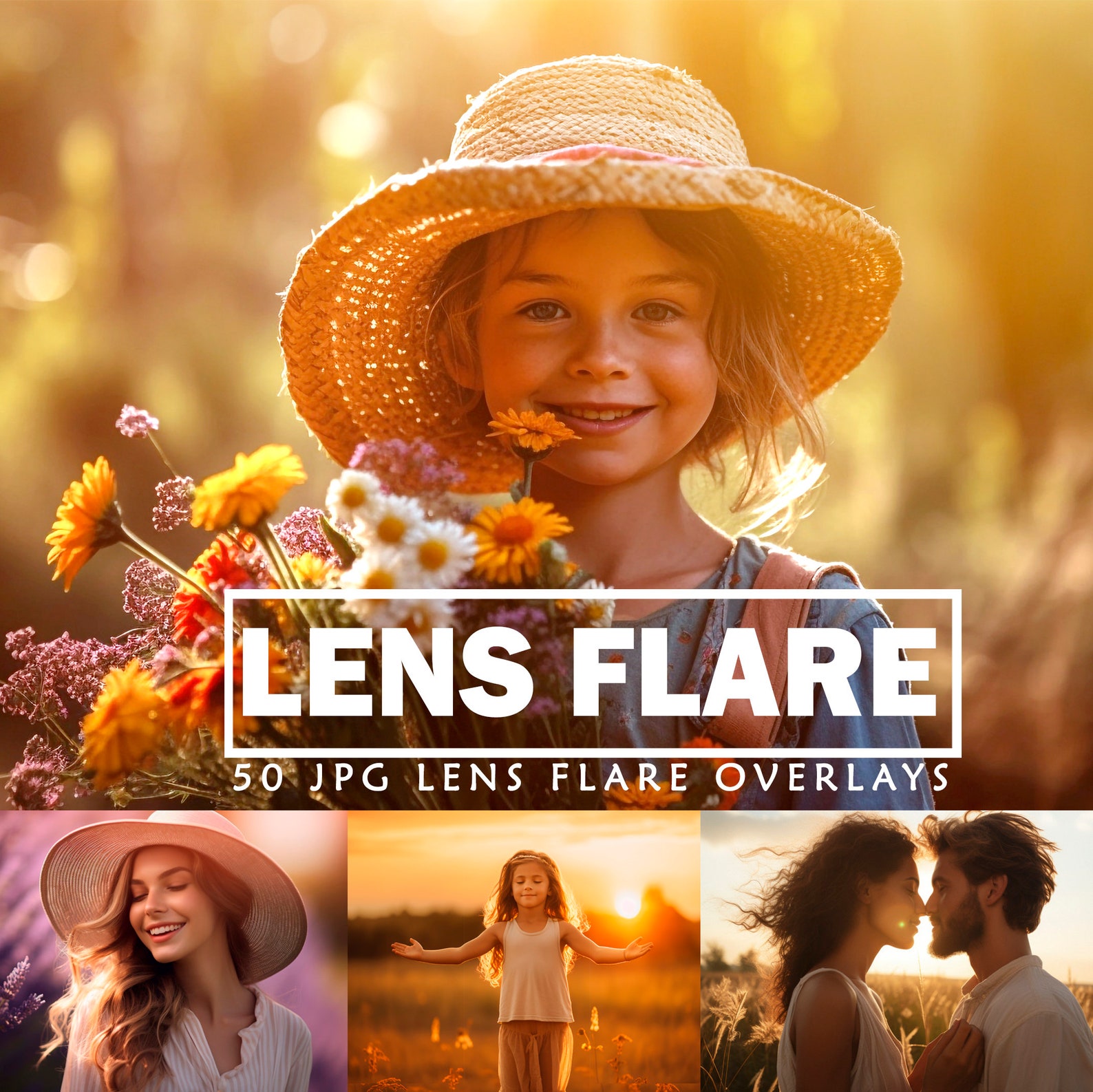 Lens Flares Overlays Photoshop Sunlight Sunrays Overlays Sun Digital ...