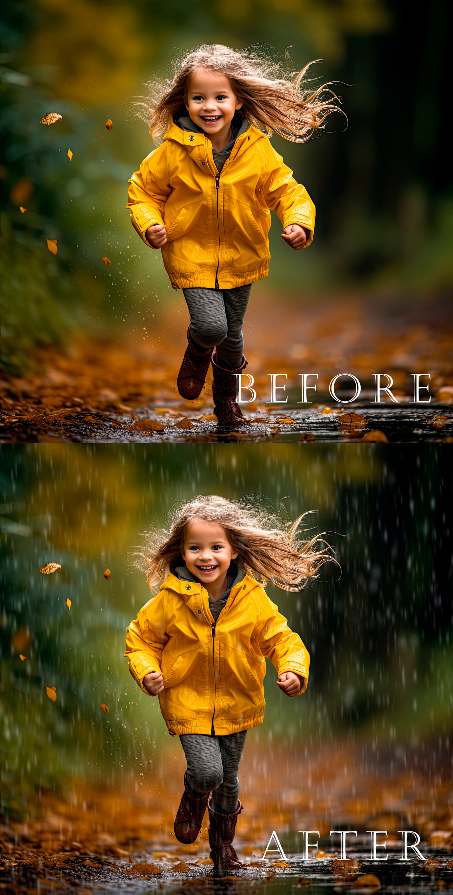Realistic Rain Overlays, Realistic Rain, Rainfall, Rain Photo Overlays ...