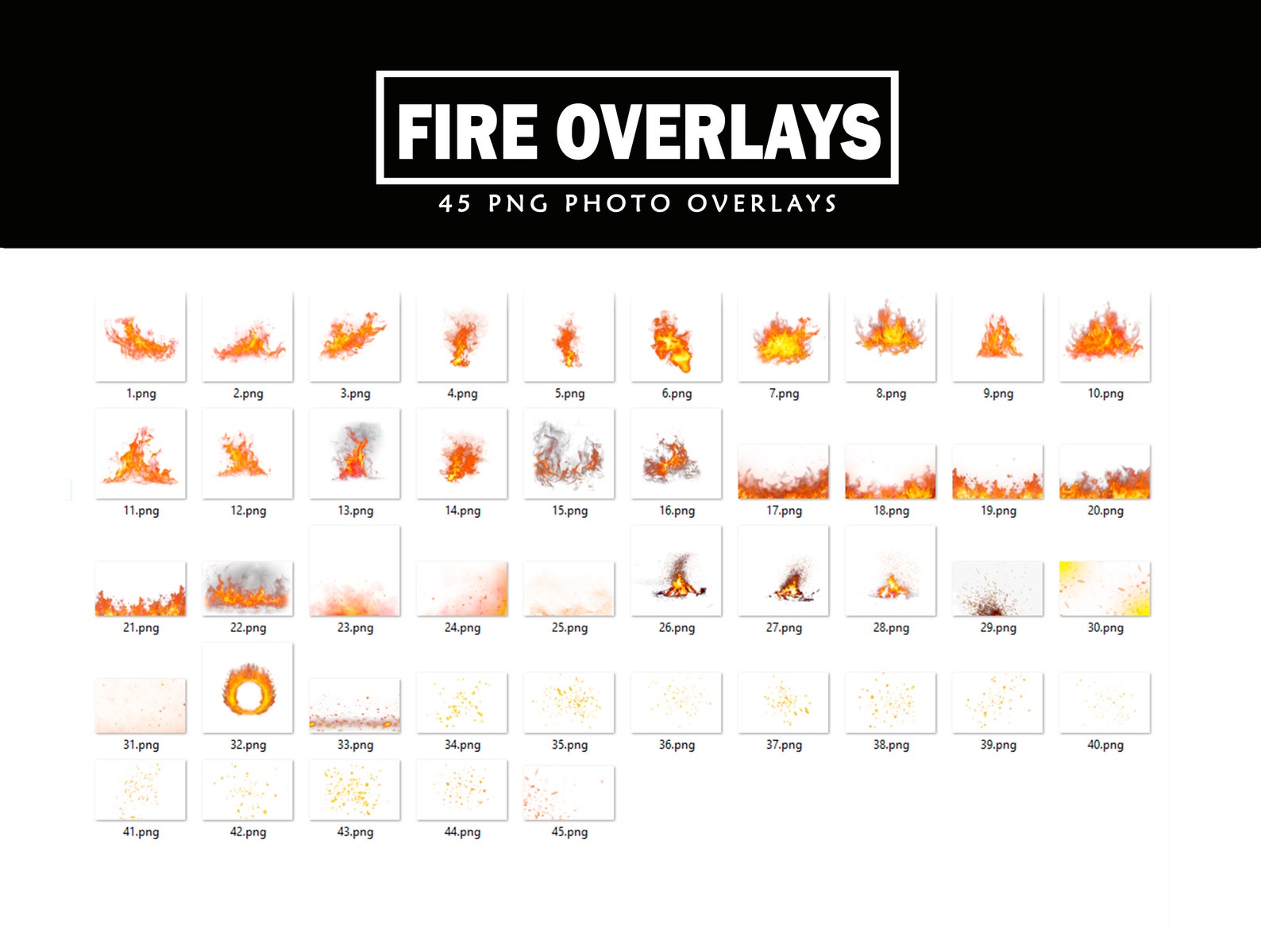 Fire Overlays for Photoshop Flame Overlays Backgrounds Fire Sports ...