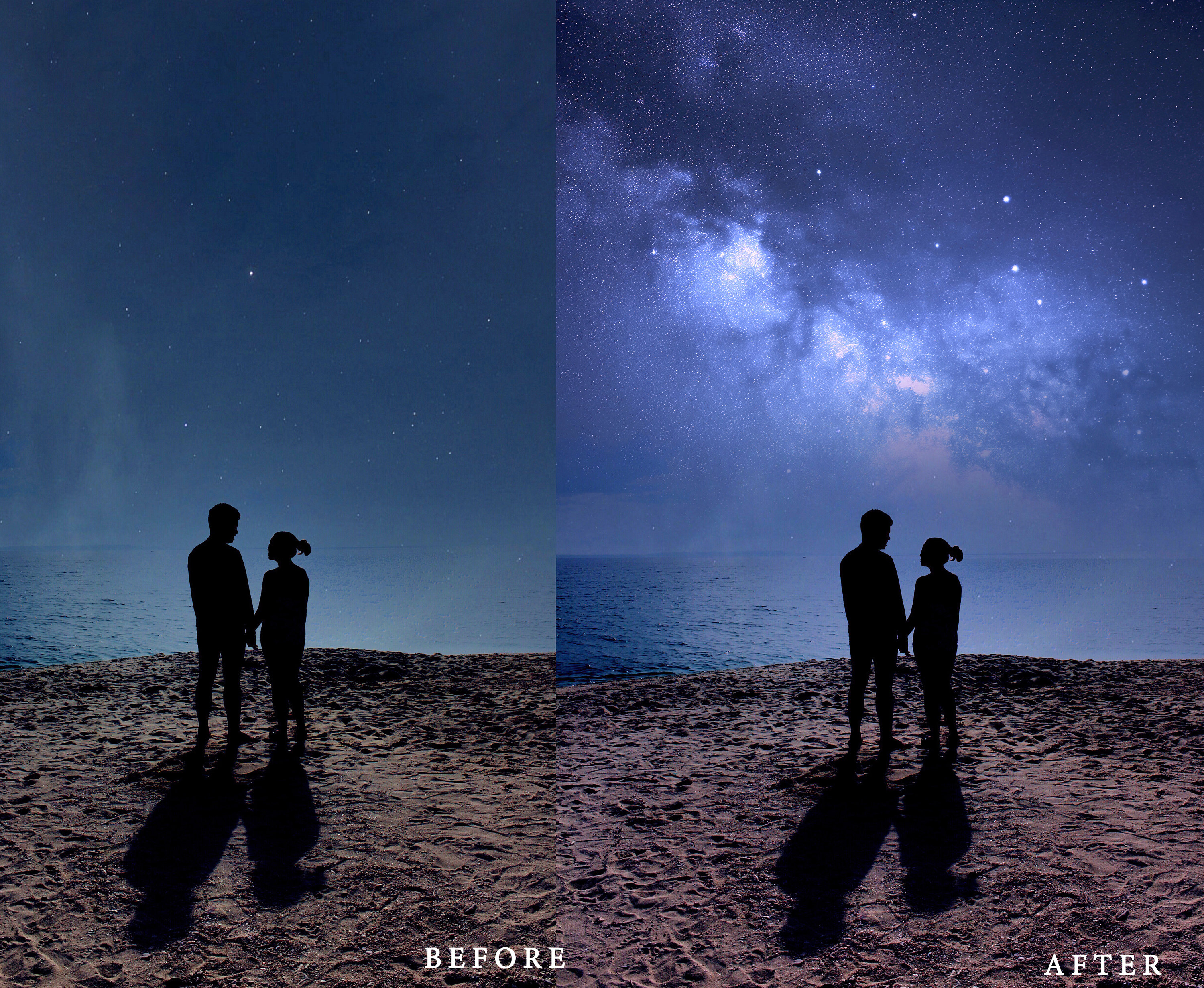 Realistic Dreamy Star Overlays Night Backdrop Sky Images Milky Way ...