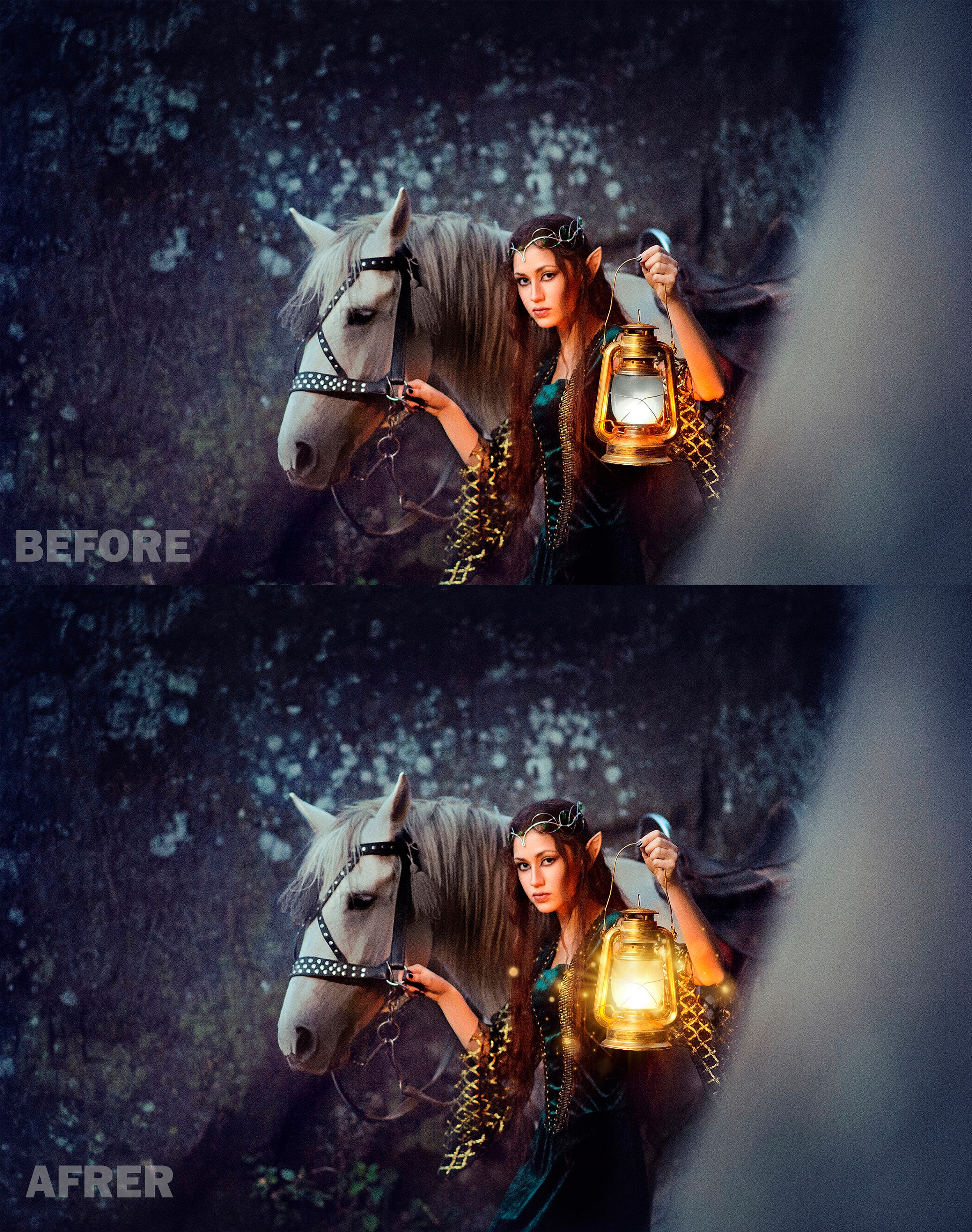 Lantern Light Overlays Lamp Light Overlay Magic Light Photoshop ...