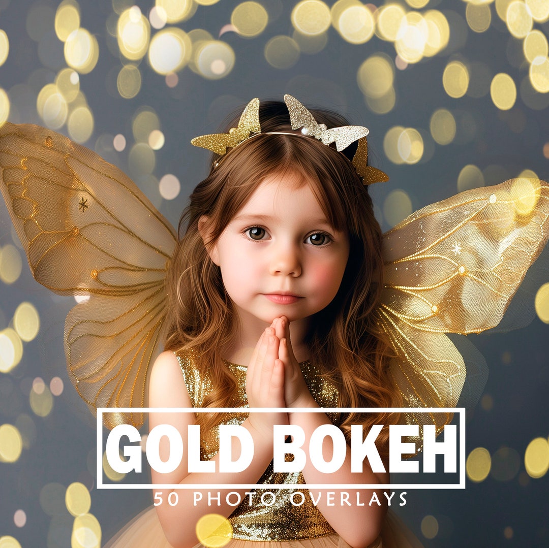 Gold Bokeh Overlays Photoshop Editing Sparkle Overlays Light Bokeh Effects Overlay Christmas ...