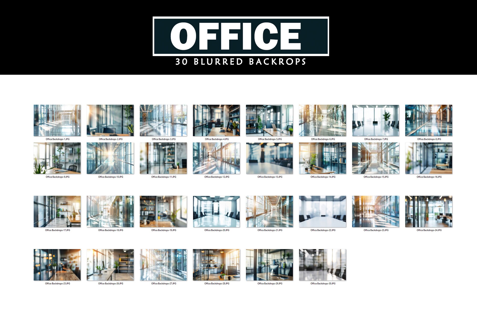30 Modern Office Digital Backdrops Headshots Business Portraits Zoom ...