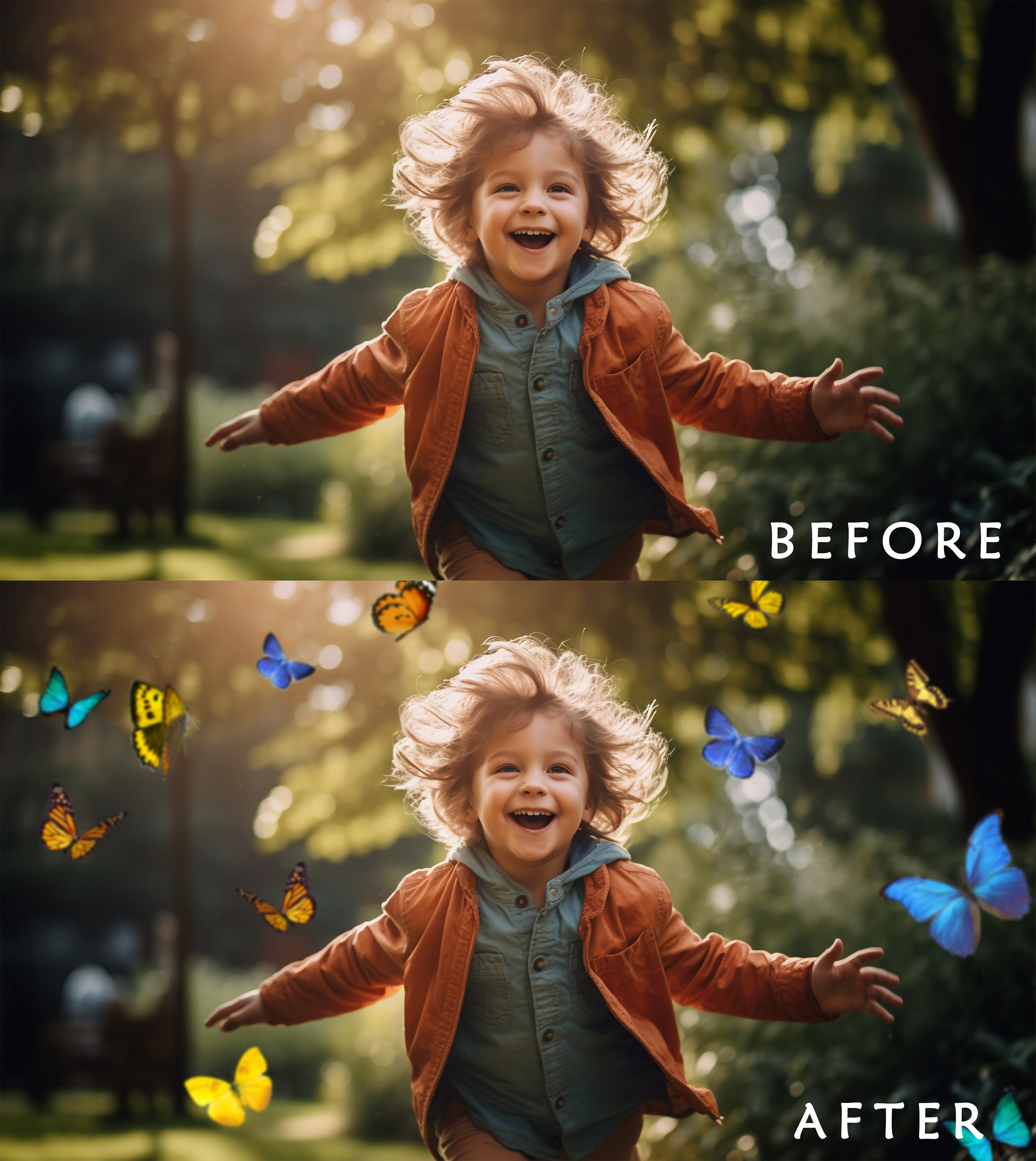 Butterfly Overlays Flying Butterflies Overlay Moth Realistic Butterfly ...