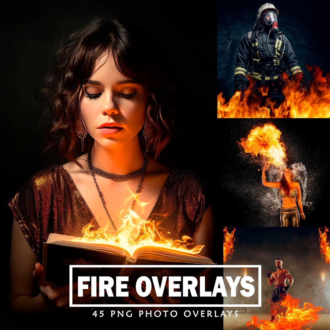 Fire Overlays for Photoshop Flame Overlays Backgrounds Fire Sports ...