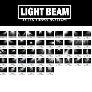 Light Beam Overlays Realistic Light Overlays Photoshop Sun Overlays ...