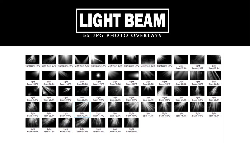 Light Beam Overlays Realistic Light Overlays Photoshop Sun Overlays ...