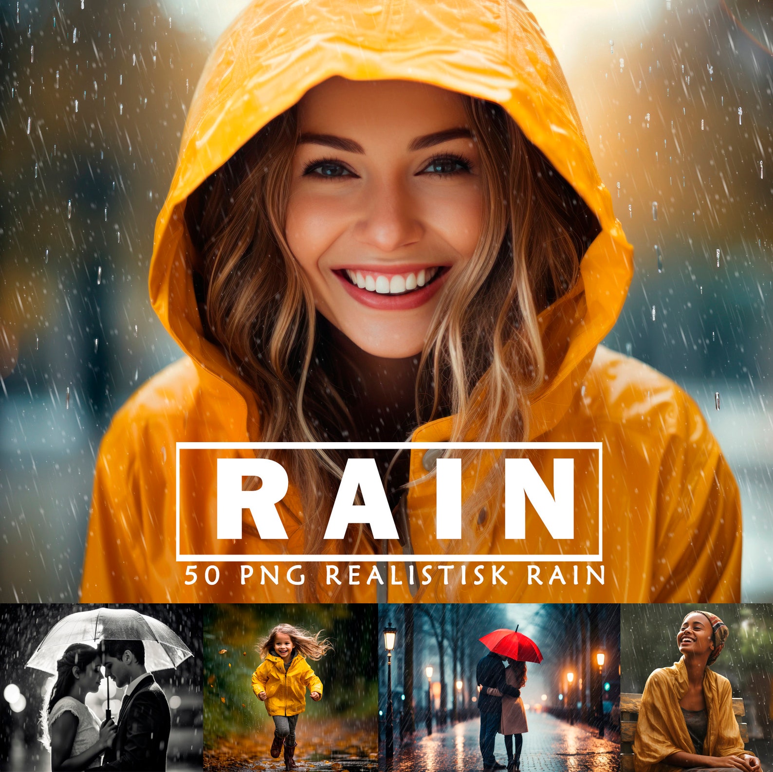 Rain Overlays Backdrops Rainfall Rain Photo Overlays Photoshop Overlays ...