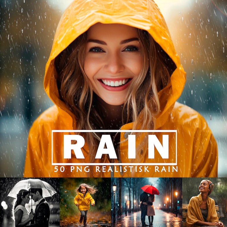 Rain Overlays Backdrops Rainfall Rain Photo Overlays Photoshop Overlays ...