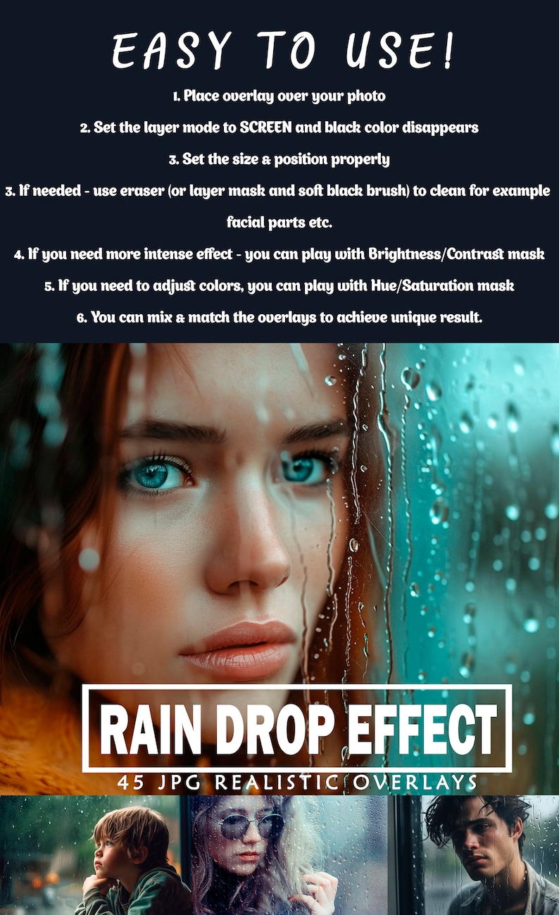 Rain Overlays Backdrops Water Drops Glass Photoshop Water Drop Window ...