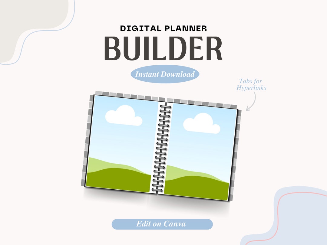 Digital Planner Mockup, Canva Mockup, Planner Mockup, Canva Notebook ...