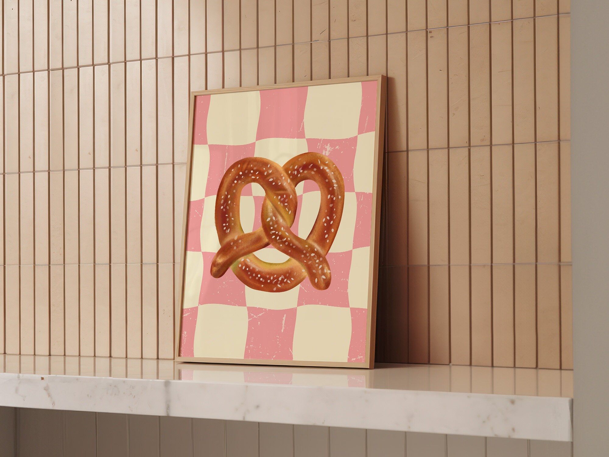 Aesthetic Kitchen Decor Pretzel Poster Retro Kitchen Print Kitchen Wall ...