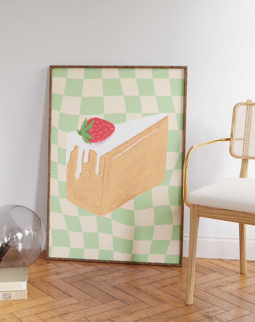 Cake Wall Art Print Aesthetic Kitchen Decor Vintage Cake Poster Trendy ...