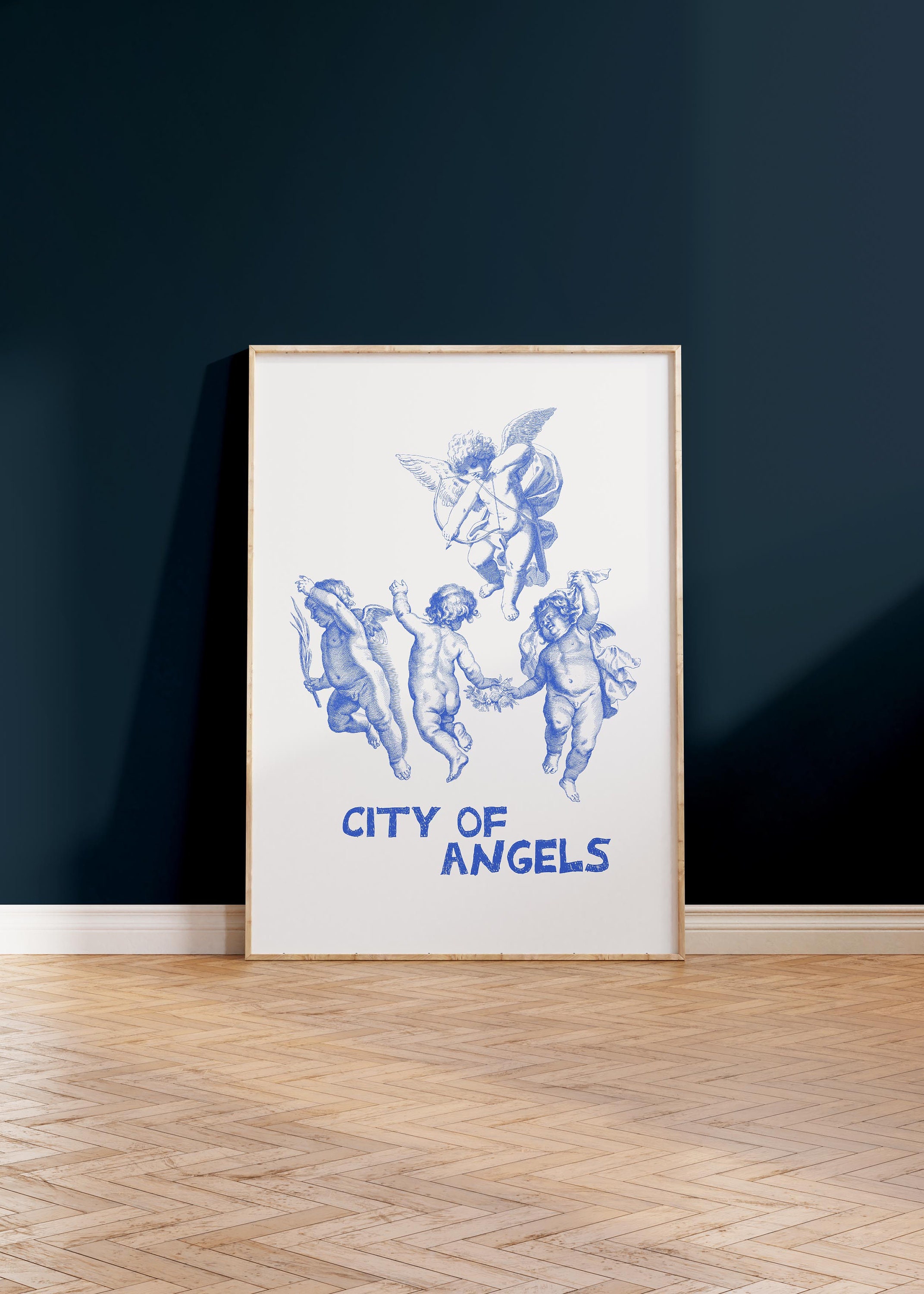 City of Angels Print Los Angeles Poster California Art Los Angeles Wall ...