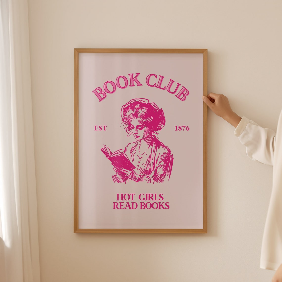 Vintage Book Club Print Funny Reading Print Vintage Decor Reading Quote ...