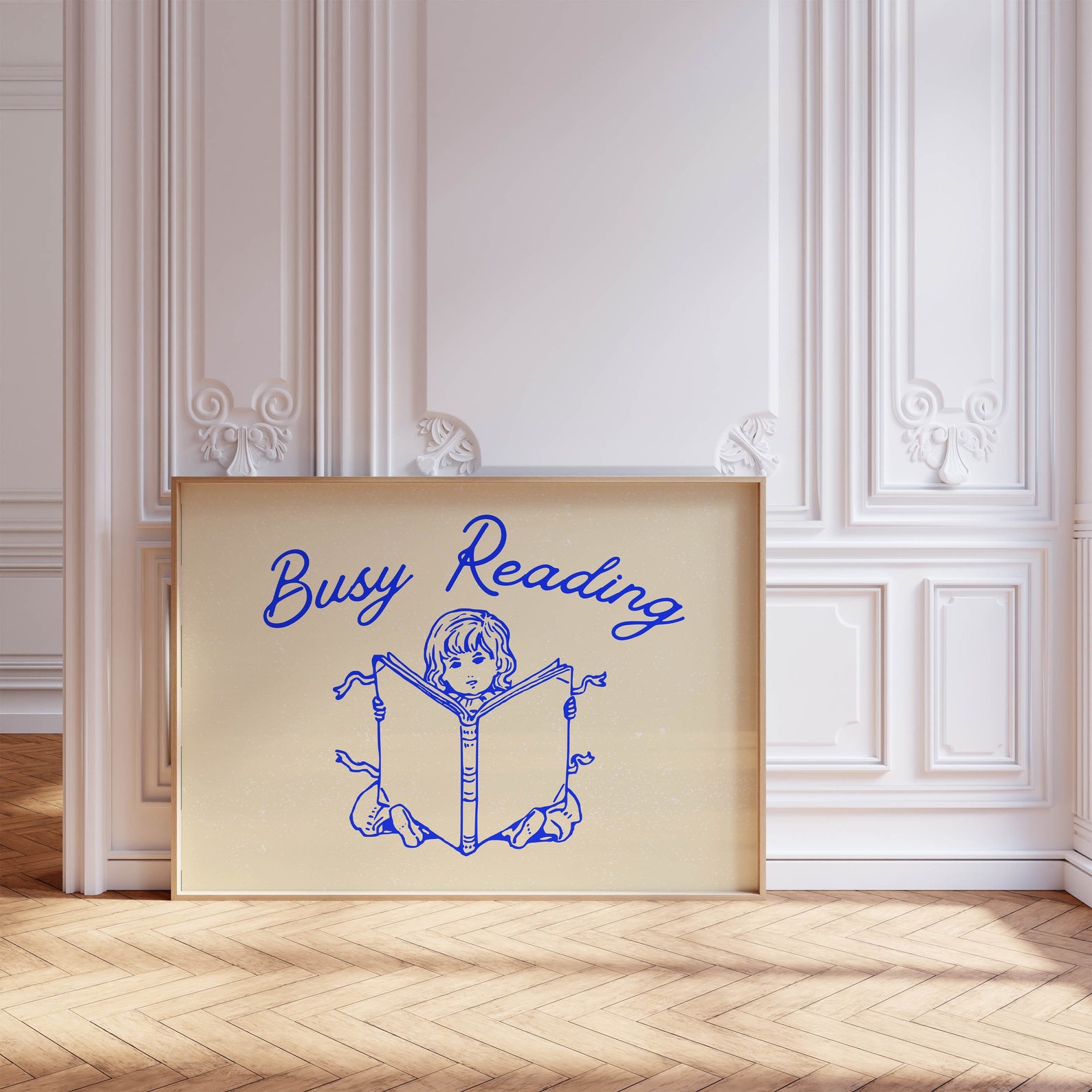 Busy Reading Print Vintage Book Poster Funny Reading Print Reading ...