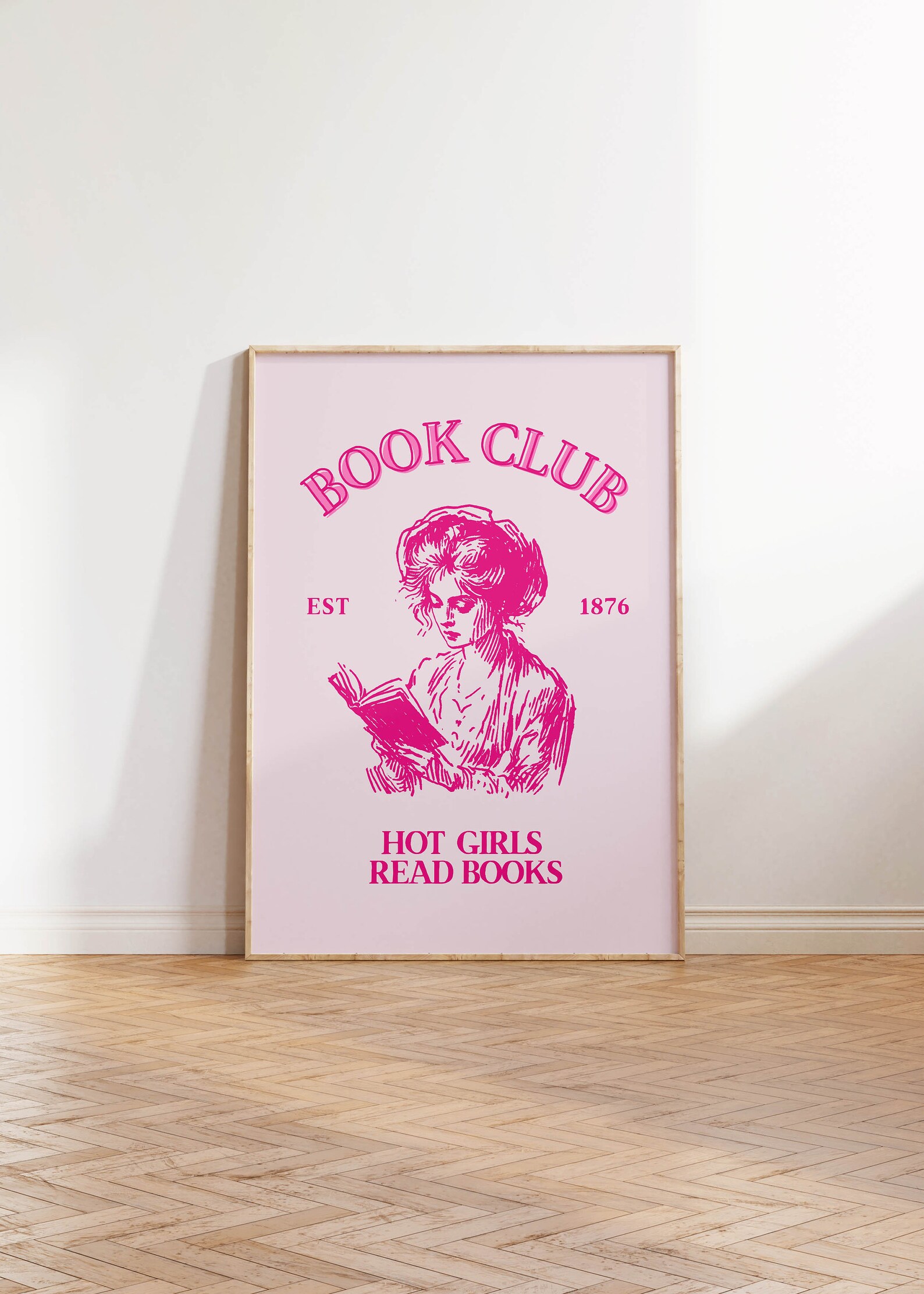 Vintage Book Club Print Funny Reading Print Vintage Decor Reading Quote ...