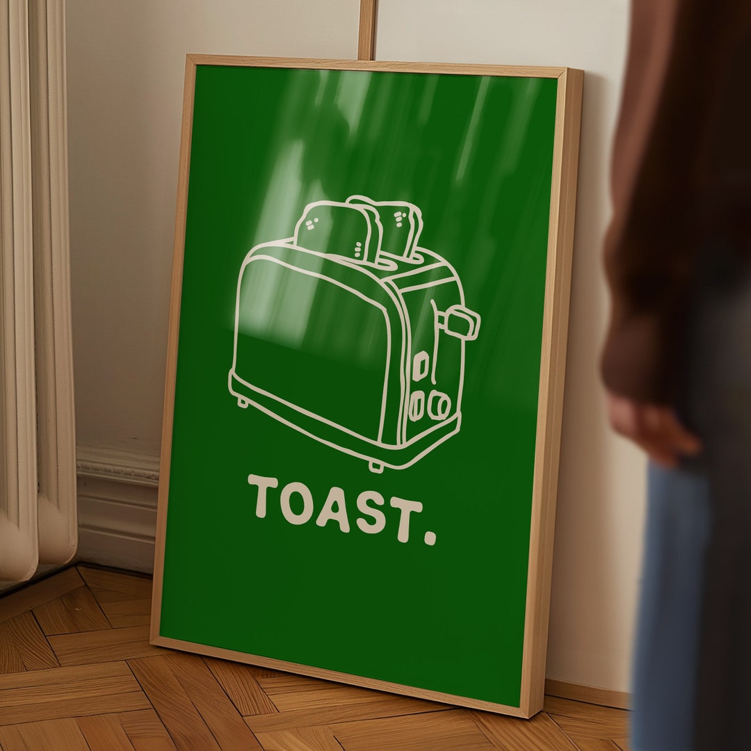 Toast Print Trendy Kitchen Wall Art Print Toast Poster Food Print ...