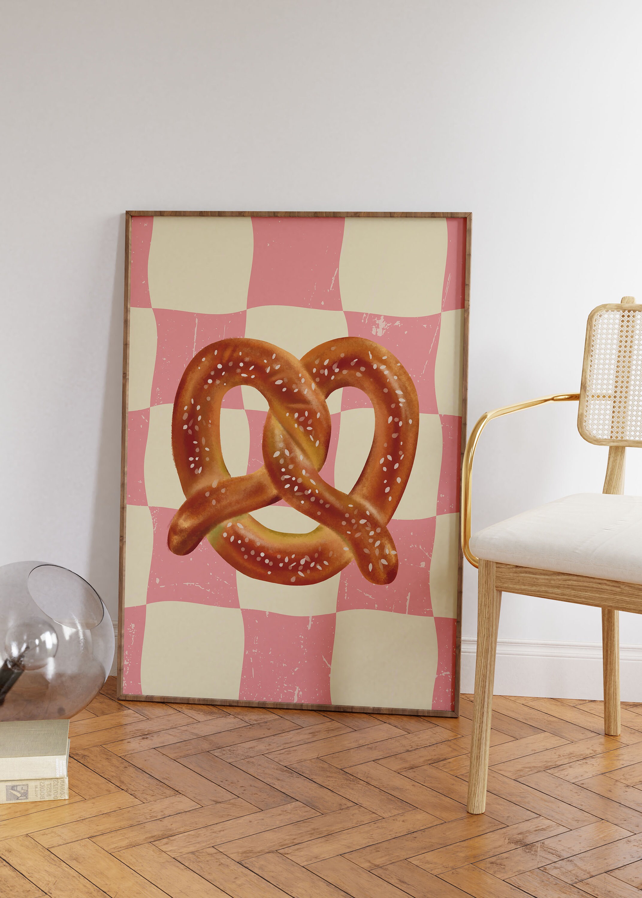 Aesthetic Kitchen Decor Pretzel Poster Retro Kitchen Print Kitchen Wall ...