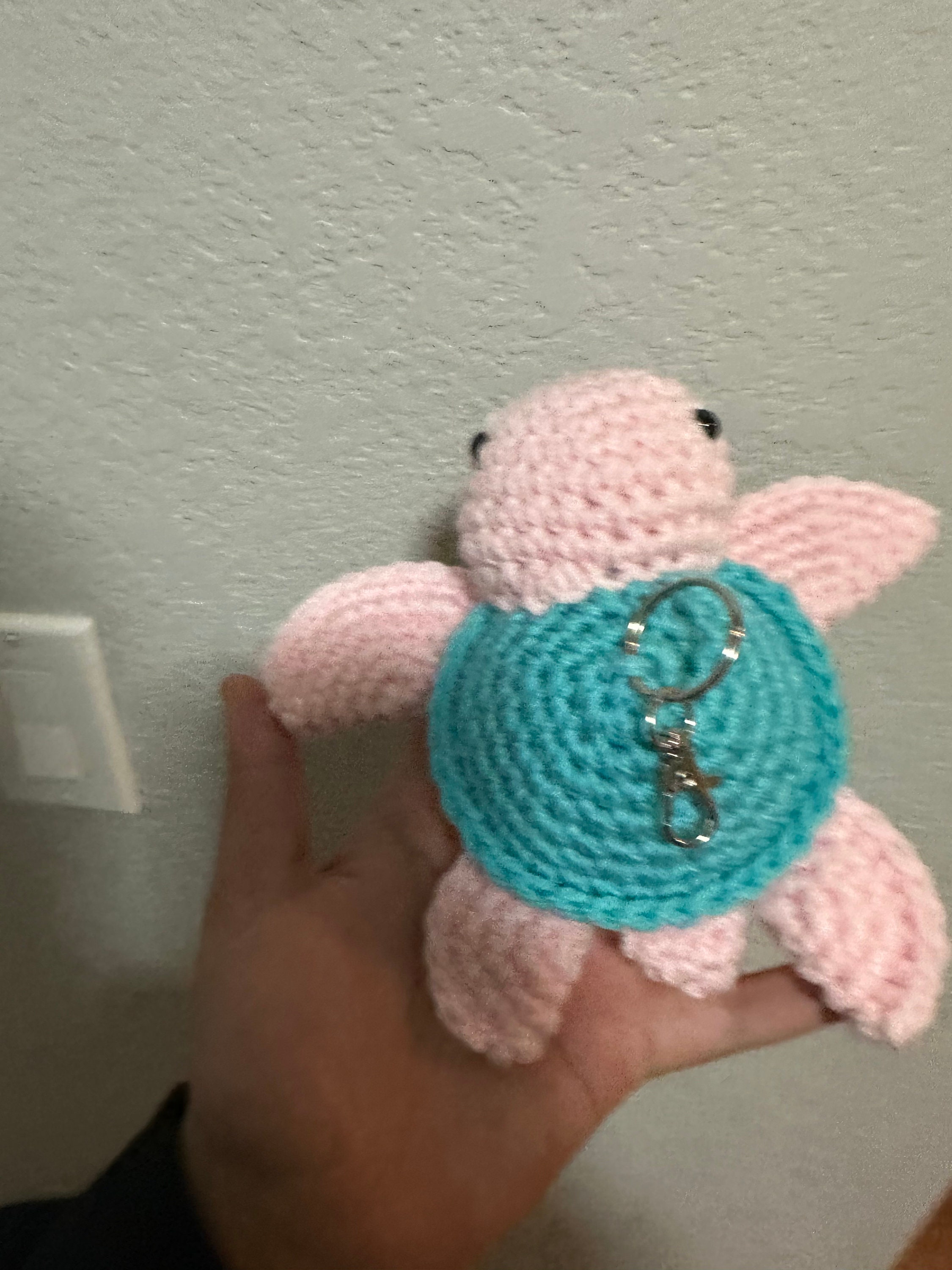 Crochet Mini Sea Turtle Keychains Cute Amigurumi Keychain - Etsy