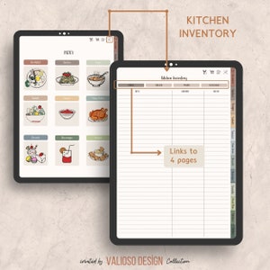 Digital Recipe Book for Goodnotes, Notability | Hyperlinked iPad ...