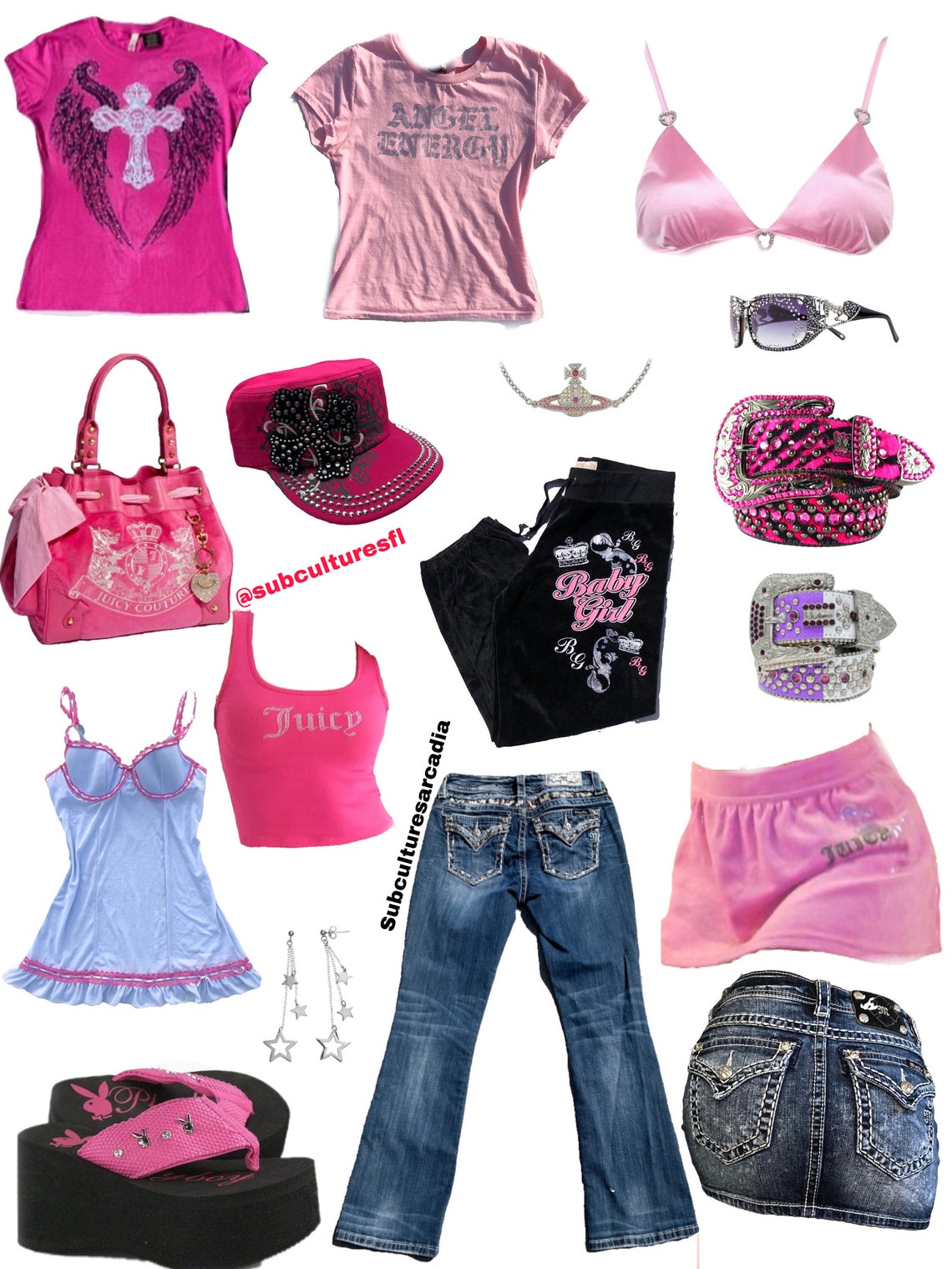 Mcbling Y2k Style Bundle Trashy Y2k - Etsy