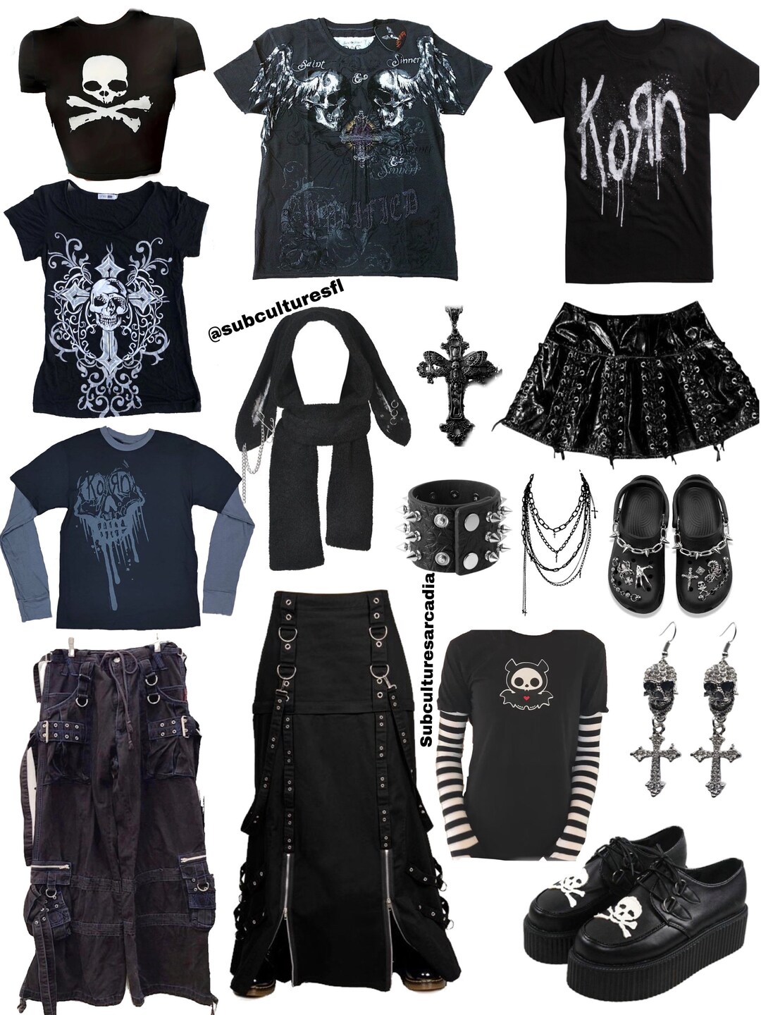 Mall Goth Style Bundle - Etsy