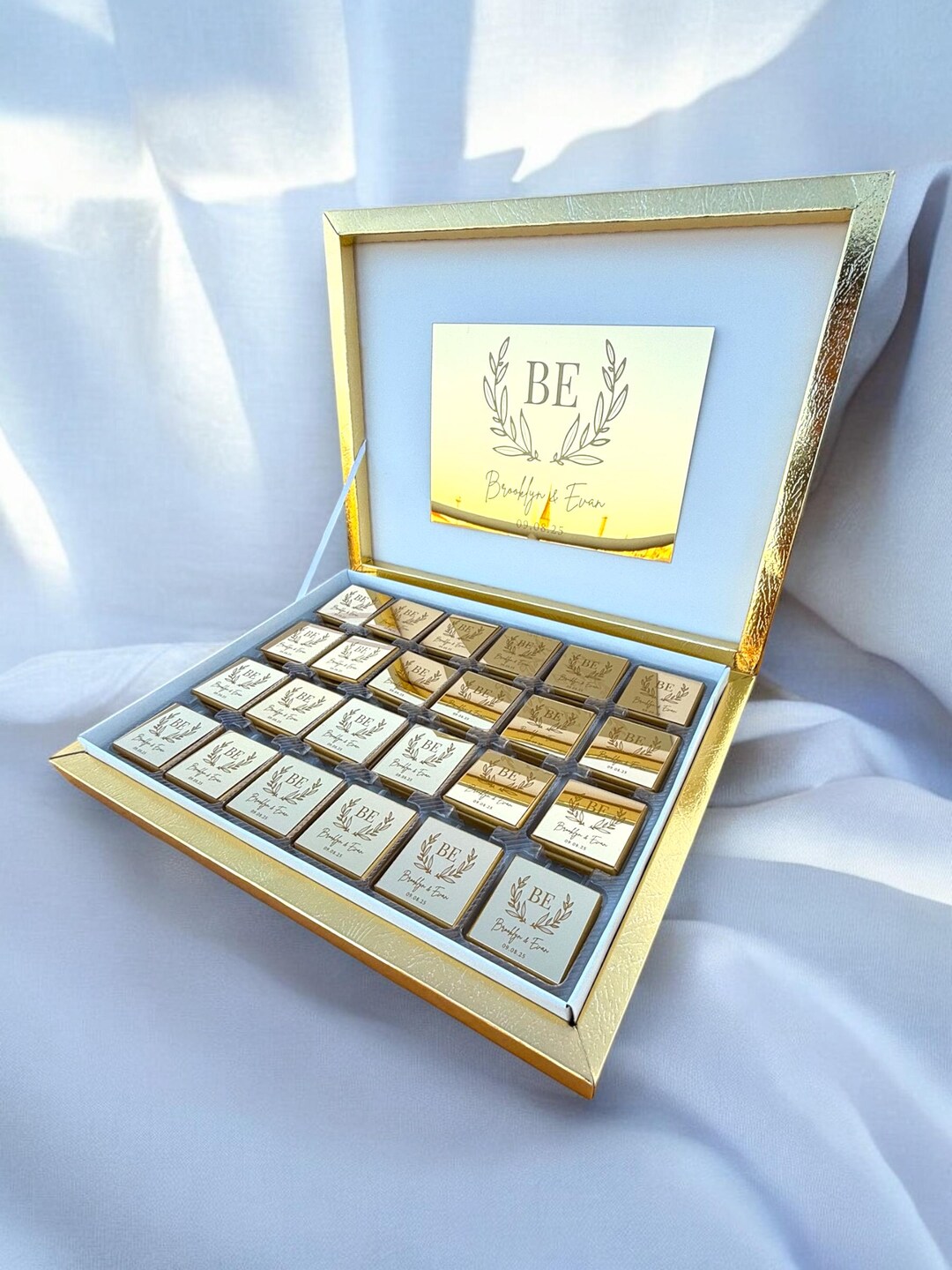 Personalized Gourmet Wedding Chocolates With Custom Messages Unique ...