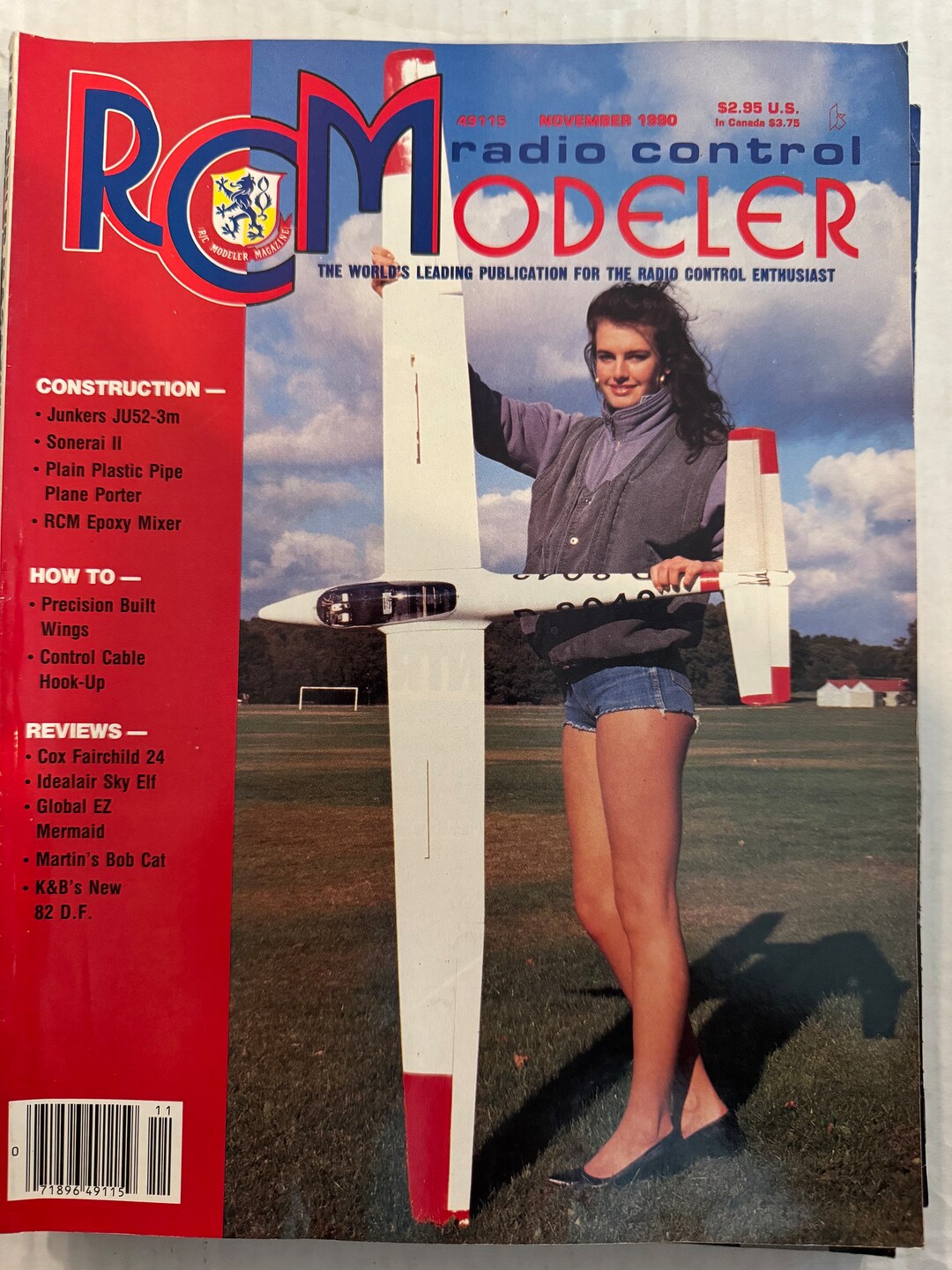 RC Modeler Magazine November 1990 - Etsy
