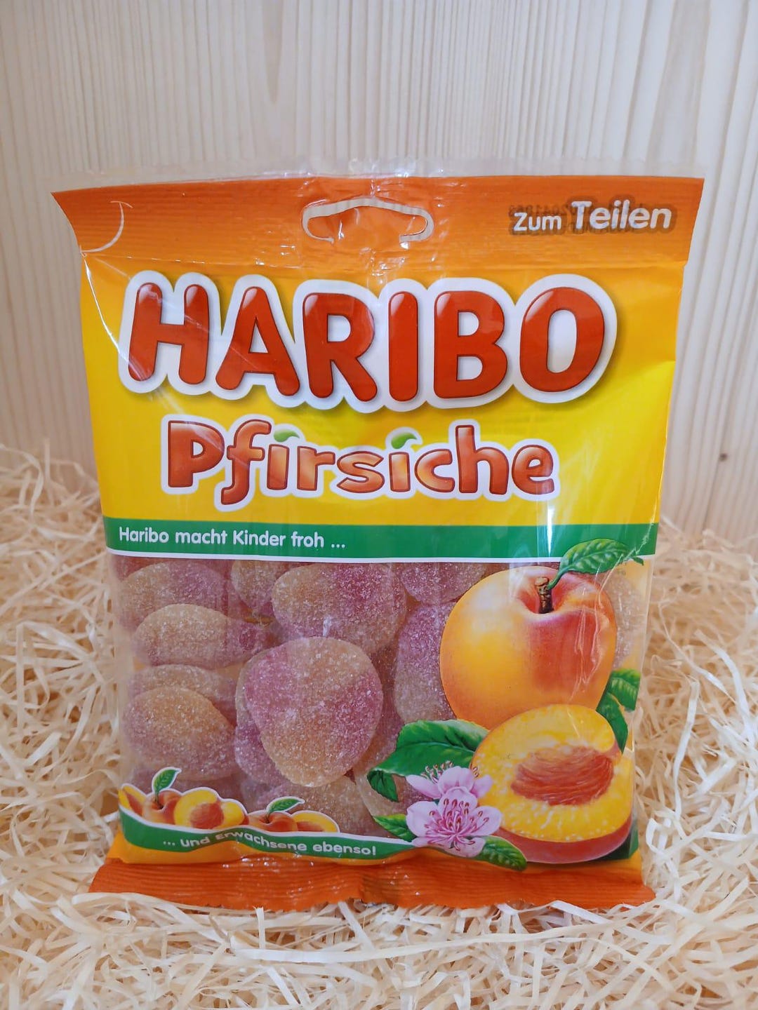 Haribo Peaches Fruity Gummy - Original Flavor - Etsy