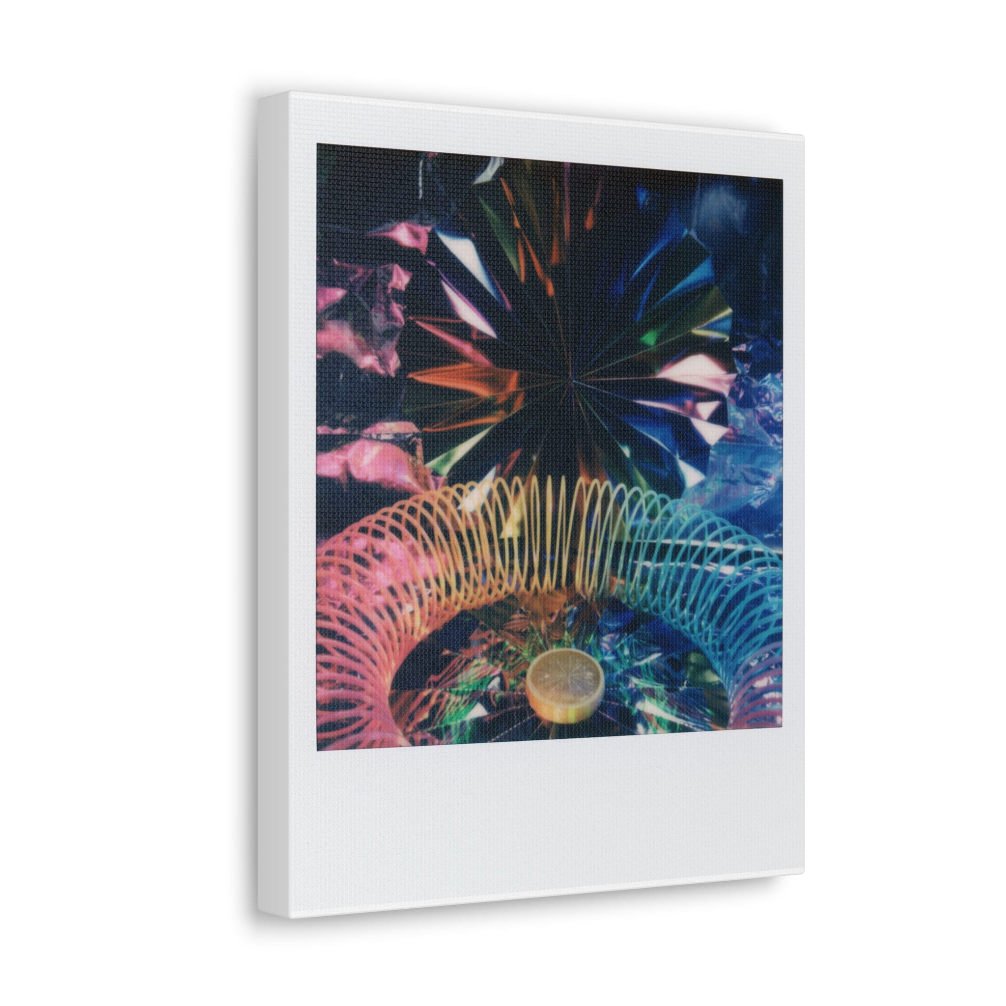Triple Rainbow Ruckus Colorful Instant Photo on Canvas Gallery Wraps by ...