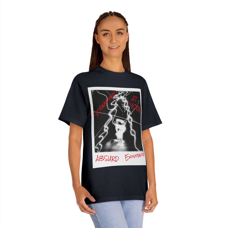 Screaming at Your Absurd Existence Version 2 T-shirt Featuring B&W ...