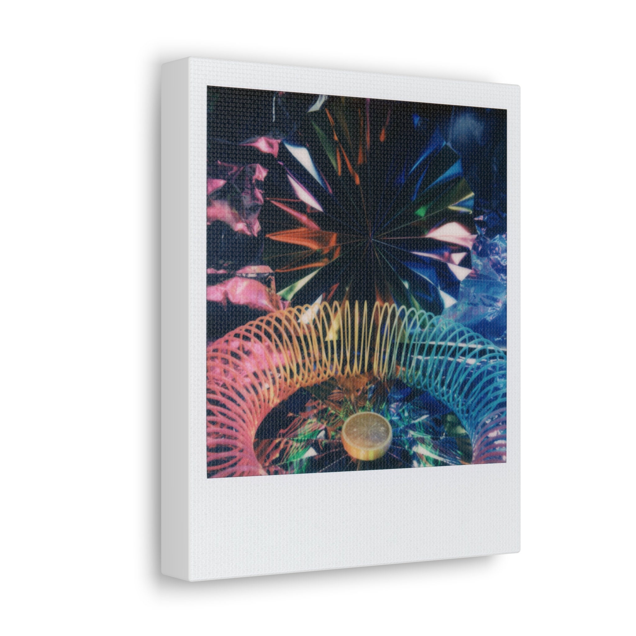 Triple Rainbow Ruckus Colorful Instant Photo on Canvas Gallery Wraps by ...
