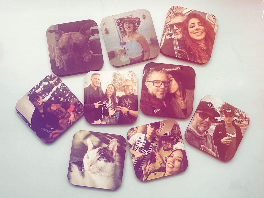 Set of 9 Photo Magnets. 2x2 Customized Square Photo Fridge Magnets Made ...