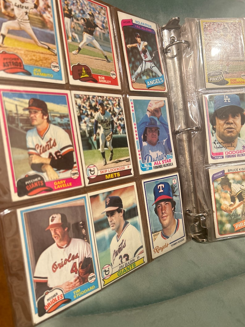 Vintage Baseball Card Collection - Etsy