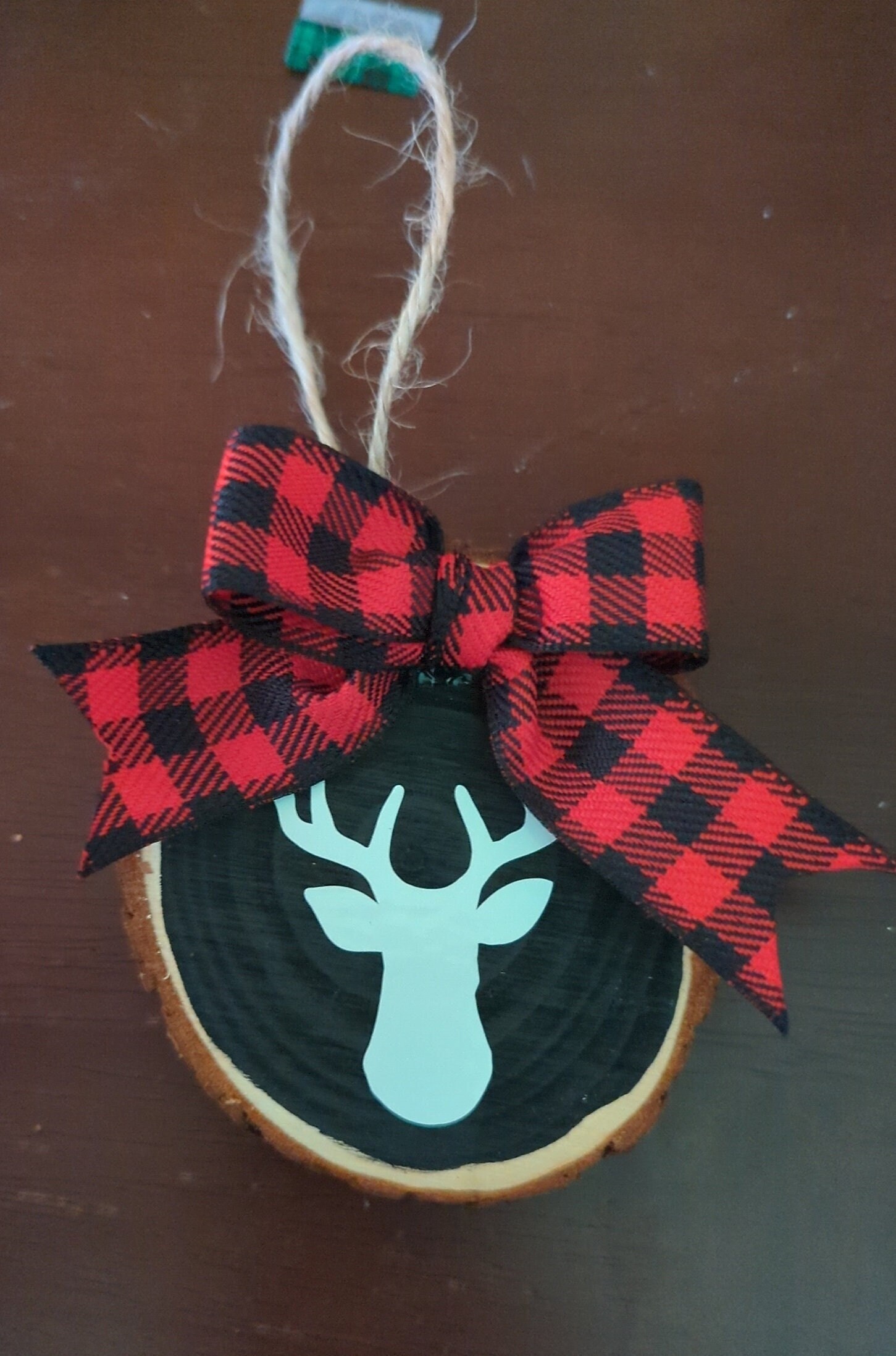 Wood Ornament, Decal, Bows, Christmas - Etsy